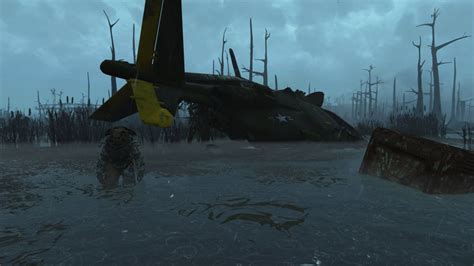 Fallout 4 Crashed Vertibird In Marshland By Spartan22294 On Deviantart