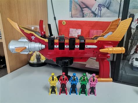 Dx Power Rangers Super Megaforce Sentai Gokai Gokaiger Buster Bib
