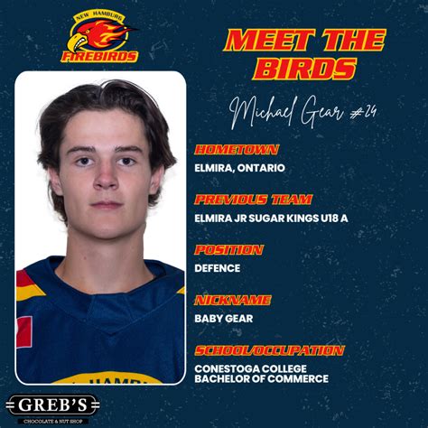 Michael Gear 24 New Hamburg Firebirds