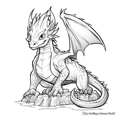 Ice Dragon Coloring Pages Printable