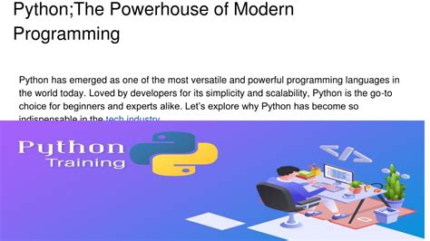 Ppt Pythonthe Powerhouse Of Modern Programming Powerpoint