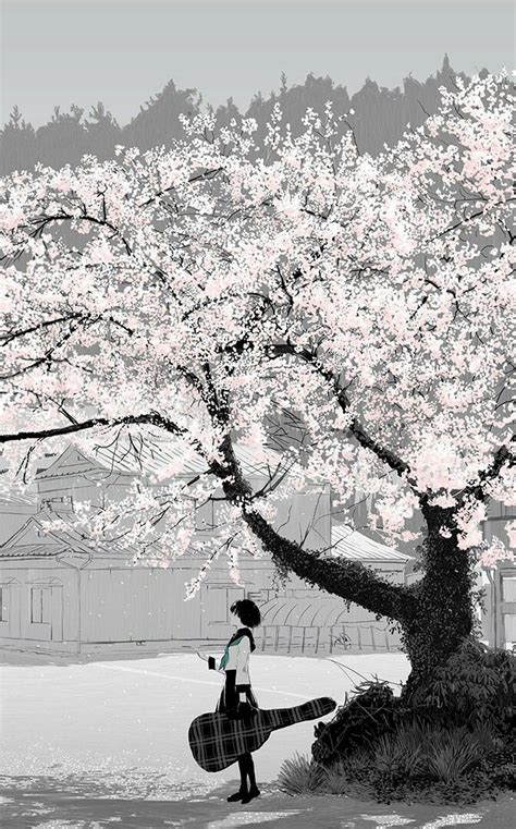 Pin By Angeline Fulitado On Anime Wallpaper Cherry Blossom Wallpaper