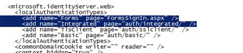 Display Adfs 20 Forms Authentication Login Page Instead Of Windows
