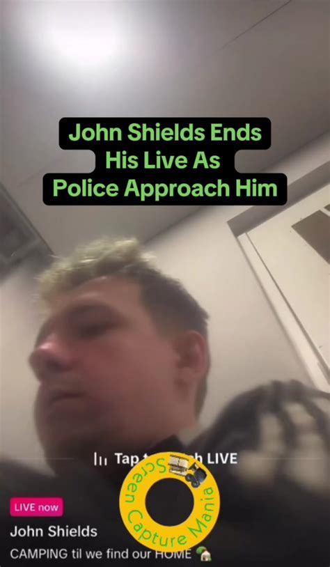 John Shields Concludes Live Stream As Police Arrive Tiktok