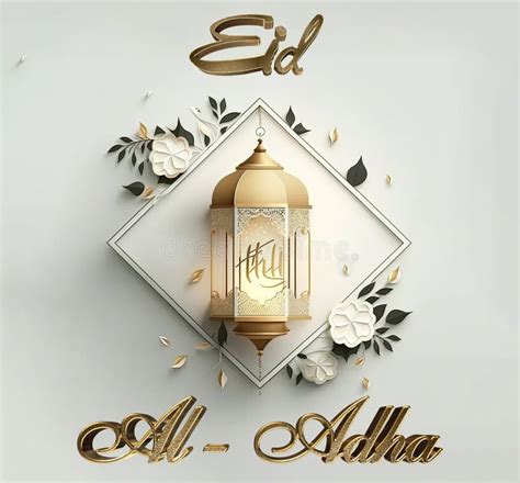 Elegant Eid Al Adha Eid Mubarak Islamic Greeting Card Islamic