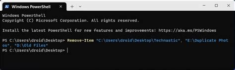 How To Delete Files And Folders Using Powershell Technastic