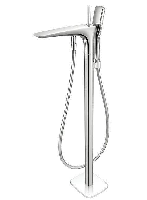 Robinet De Baignoire Au Sol 003 En Laiton Chromé Collection Erymanthe