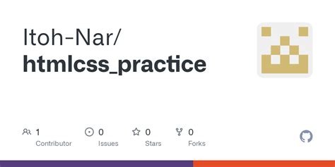Github Itoh Narhtmlcsspractice