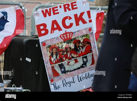 London Uk 04 May 2023 Royal Superfans Camp Out On The Mall In The