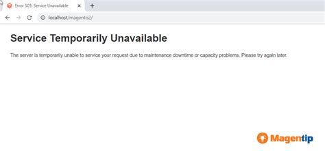 How To Fix Magento 2 Error 503 Service Temporarily Unavailable
