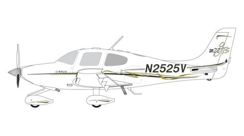 Cirrus Sr22 N2525v Geminijets Ggcir013 Scale 172 Eztoys Diecast