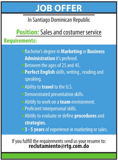 Oferta De Empleo En Santiago Parar Trabajar Como Servicio Al Cliente Ayuda Empleos RD