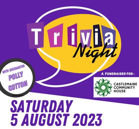Trivia Night Tickets On Sale Now Castlemaine Community House