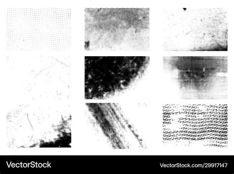 Halftone Texture Set Royalty Free Vector Image