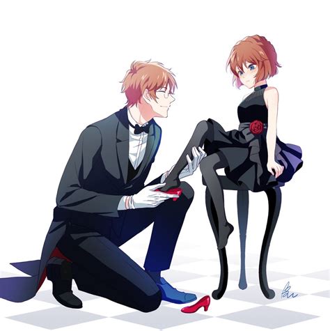 Haibara Ai And Okiya Subaru Meitantei Conan Drawn By Rei Usabiba