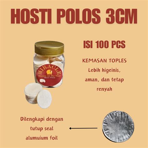 Plain Small Host Contains 100 Pcs Shopee Philippines