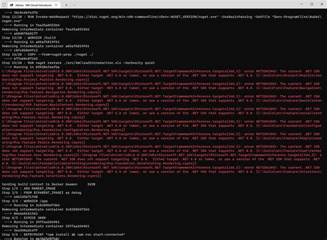 Error When Running Net 8 Application With XM Cloud In Local Docker