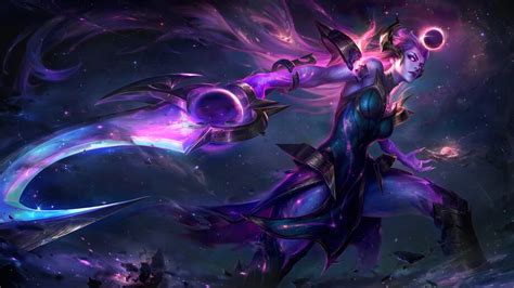 5642b Dark Cosmic Diana Lol Skin Splash Art 8k Wallpaper Iphone