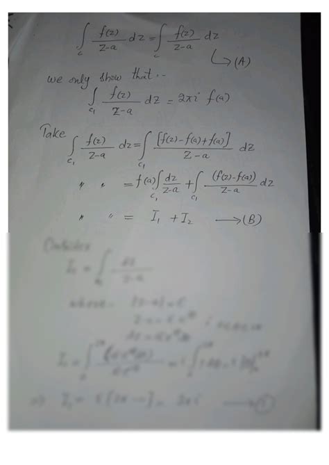 SOLUTION Cauchy S Integral Theorem Studypool