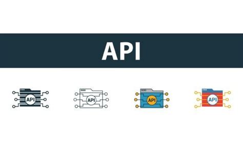 Api Icon Set Graphic By Aimagenarium · Creative Fabrica
