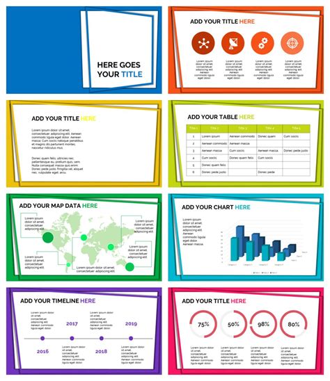 Colorful And Fun Template On A Bright Multi Color Palette With