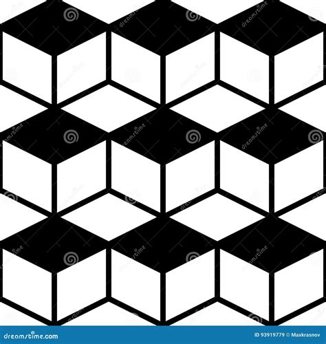 Seamless Cube Pattern Stock Vector Illustration Of Background