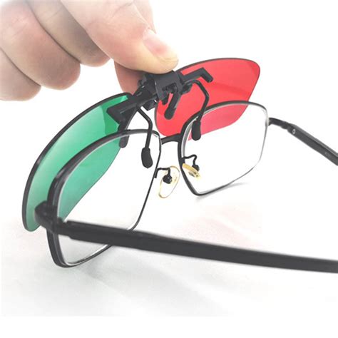 Red Green Glasses Clip On Left Green Right Red Amblyopia Glasses For Visual