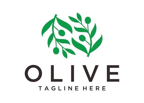 Illustration Création De Logo De Branche Dolivier Vecteur Premium