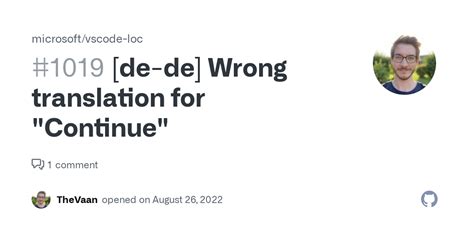De De Wrong Translation For Continue · Issue 1019 · Microsoft