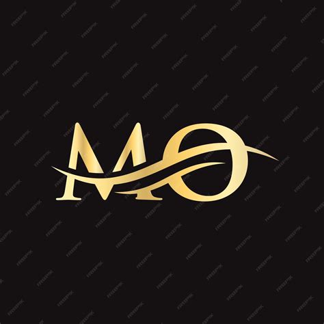 Premium Vector Initial Mo Letter Linked Logo Vector Template Swoosh