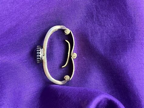 Rare Late Victorian Patented Flexible Amethyst Paste Gem