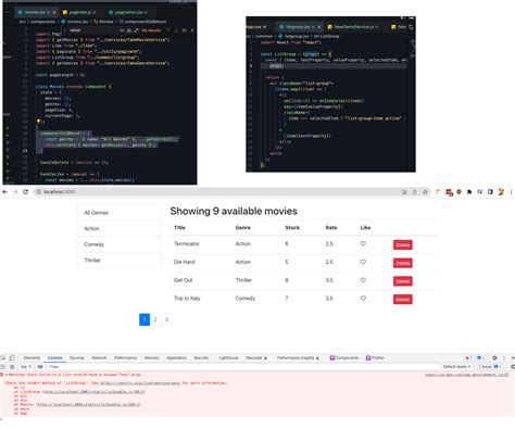 React 1614 Course Shows Keys Error On Mine Not On Moshs React