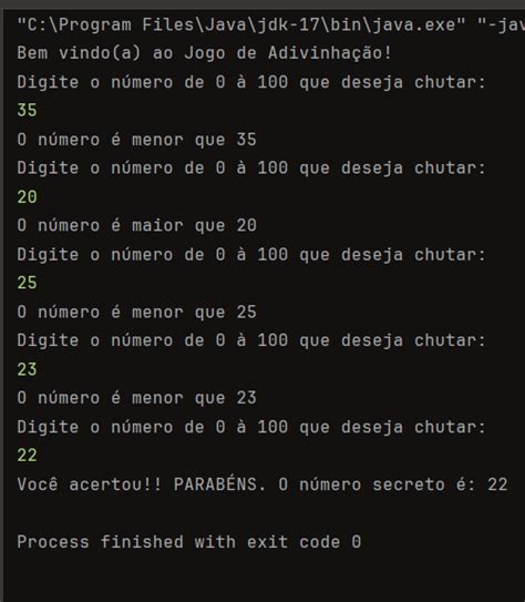 Desafio Jogo De Adivinhação Solução Java Criando A Sua Primeira Aplicação Alura