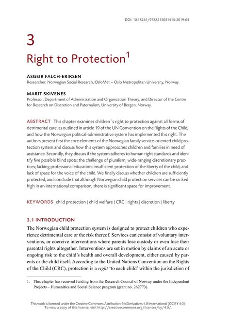 Pdf 3 Right To Protection An Implementation Paradox