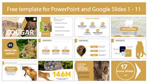Modèle de Puma Modèles pour PowerPoint et Google Slides
