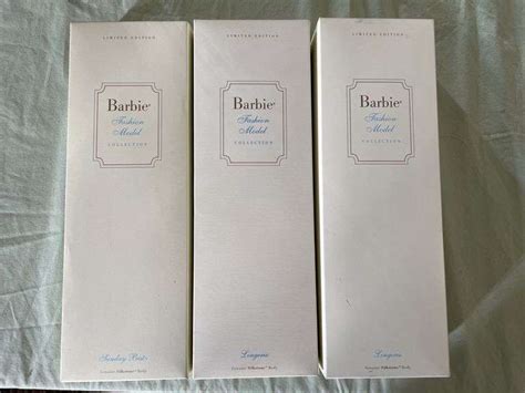 3 Barbie Fashion Model Collection Featuring Lingerie And Sunday Best