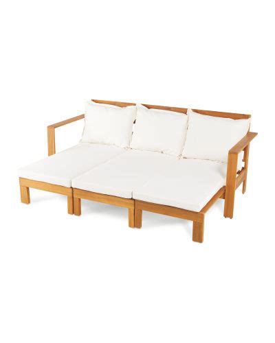Gardenline Wooden Garden Day Bed Aldi Uk