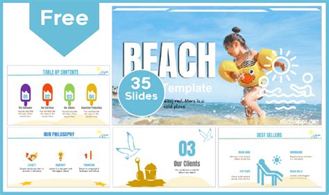 Modelo De Praia Modelos Para PowerPoint E Google Slides