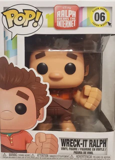 Funko Pop Disney Ralph Breaks The Internet Wreck It Ralph 06 Nuovo In