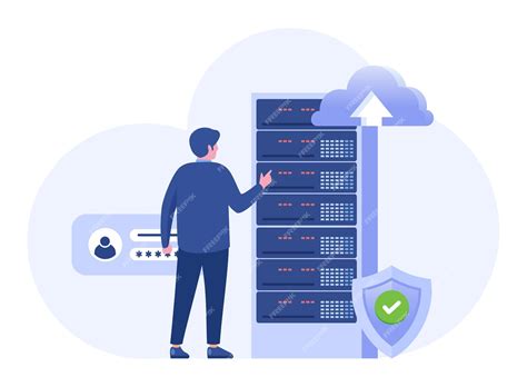 Premium Vector Server Computing Database System Programming Hardware And Technology Computer