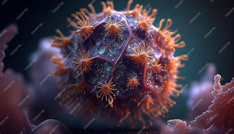 Premium Photo Pathogenic Bacteria And Viruses Microscopic Microbes