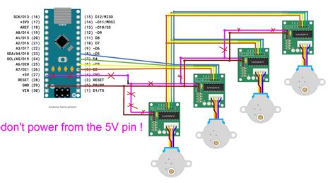 Arduino Nano With 4 Stepper Motor 28BYJ 48 Robotics Arduino Forum
