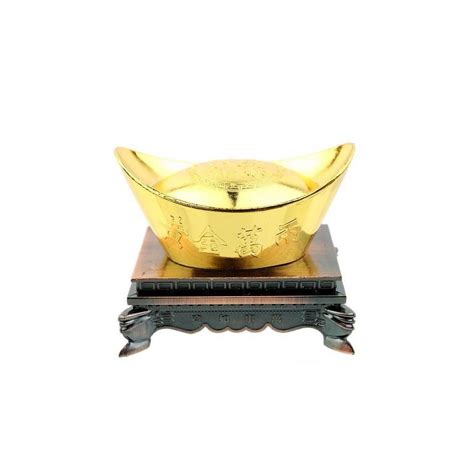 Lingot de fortune feng shui objet déco chinois pour attirer la richesse