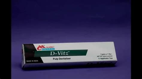 Maarc D Vitz Pulp Devitalizing Paste Packaging Type Tube At Rs 900