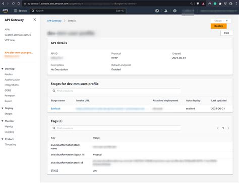 Api Gateway In Web Console Looks Different For Two Apis Aws Repost