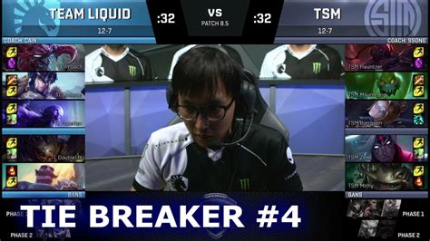 Team Liquid Vs Tsm Tie Breaker S Na Lcs Spring Tl Vs Tsm