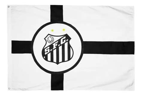 Bandeira Oficial Do Santos 128 X 90 Cm 2 Panos Parcelamento Sem Juros