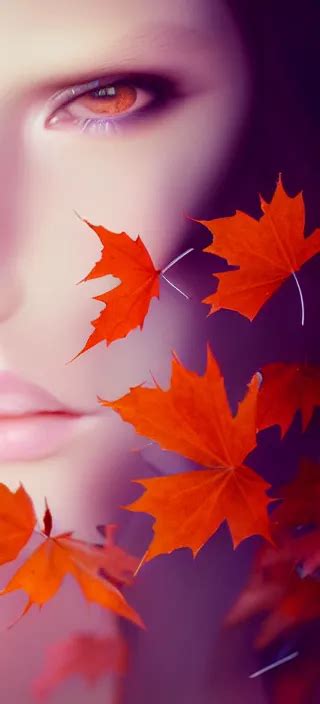 Maple Leaves Falling By Charlie Bowater And Anna Stable Diffusion