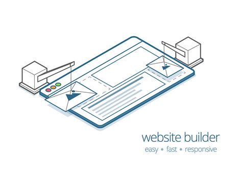 Website Builder Isometric Illustration By Leszek Chylarecki 🤔 On Dribbble