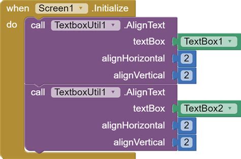 textbox alignment with limited height mit app inventor help mit app